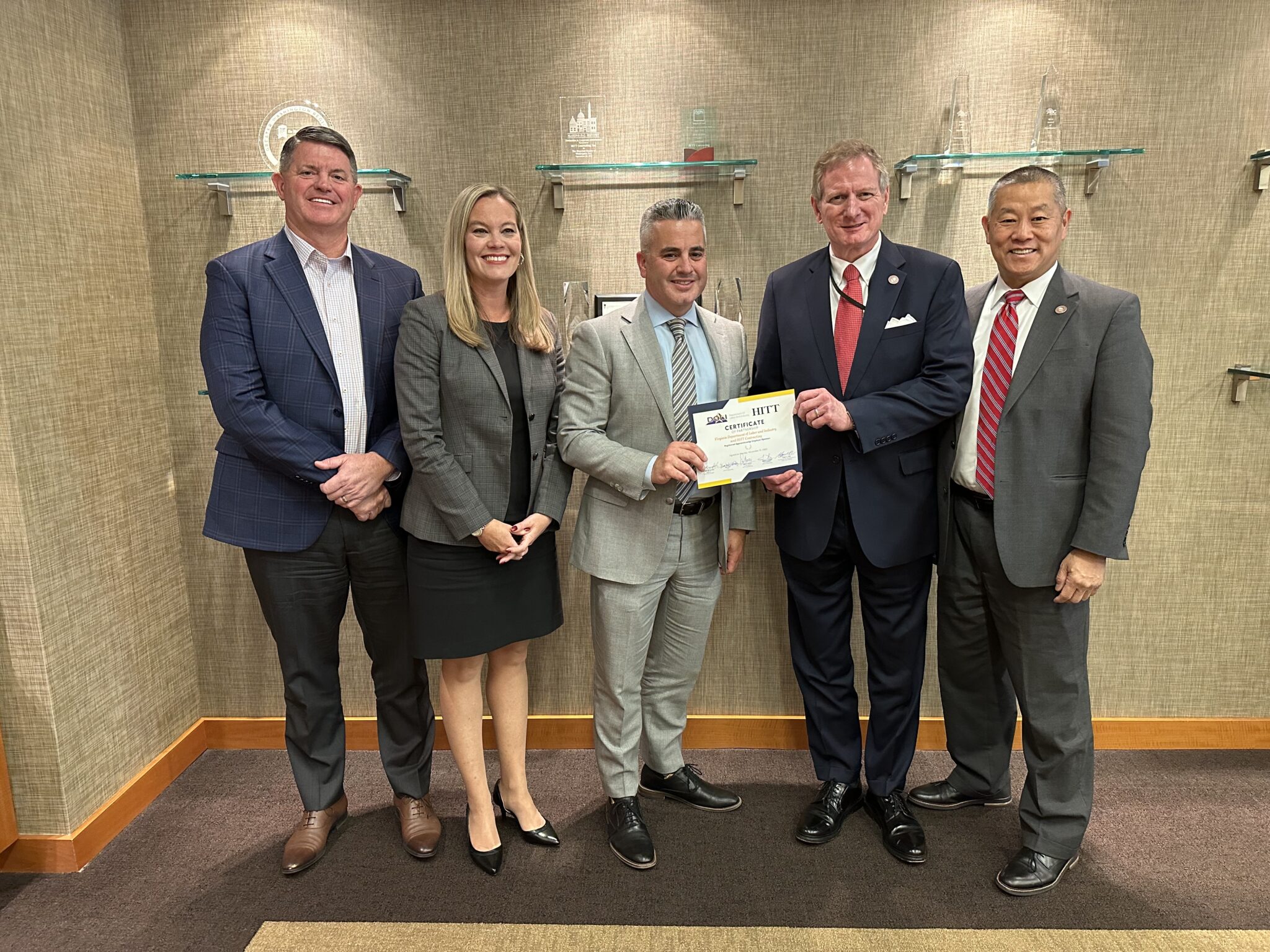 Virginia Department of Labor and Industry and HITT Contracting Partner ...